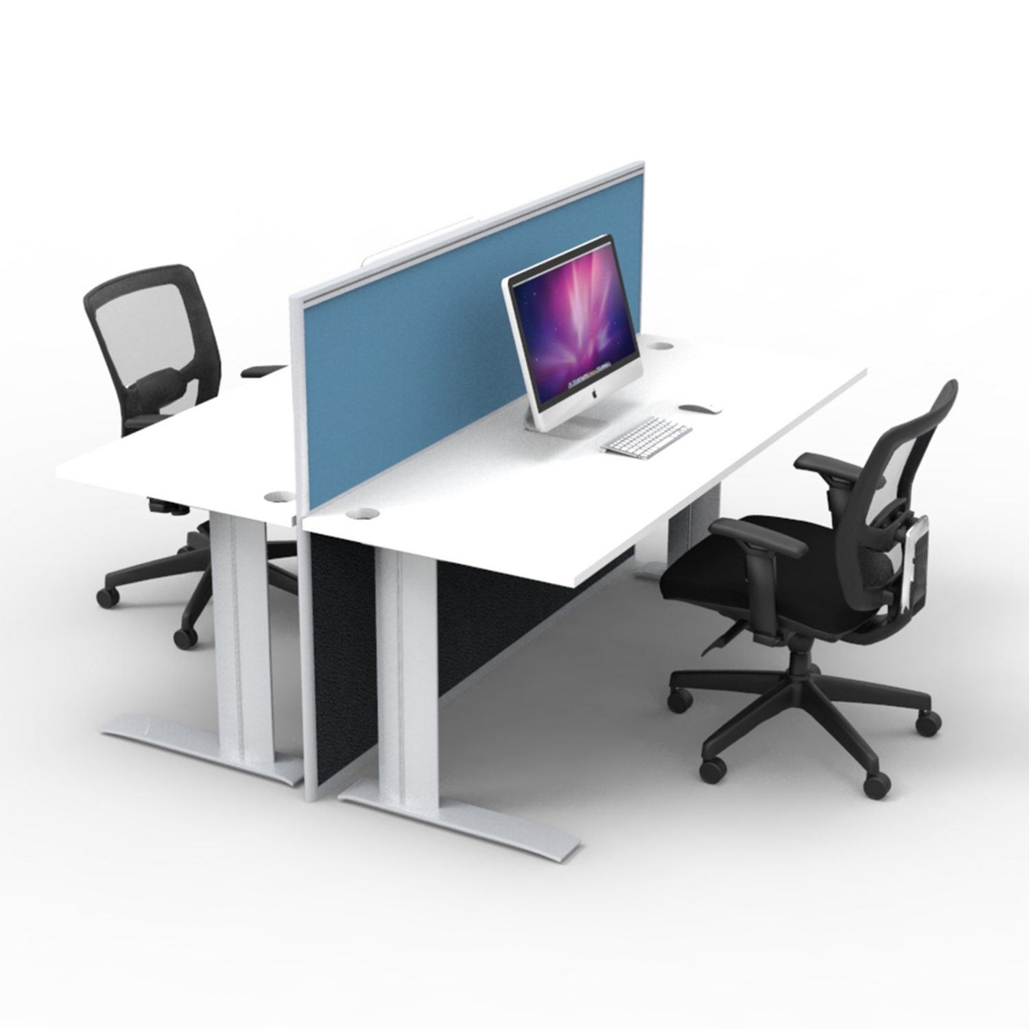 Rapid Span 3-Person Desk Pod EL 2800W x 2440D – J&K Hopkins